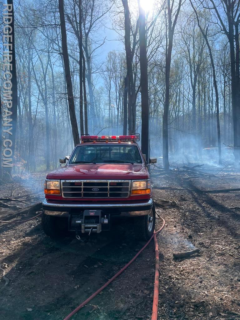 Large Brush Fire in North Coventry - Ridge Fire Company No. 1